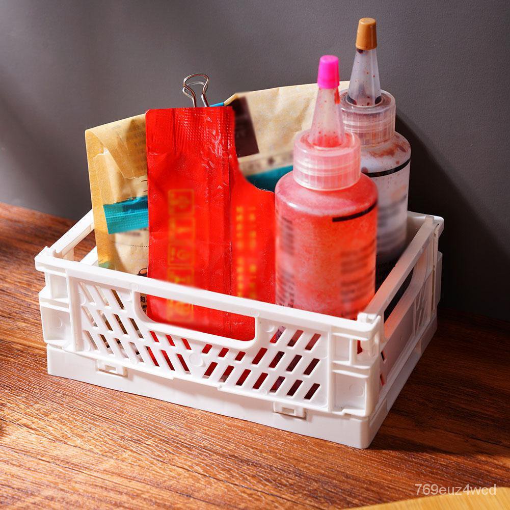 styleNew Arrival Collapsible Crate Plastic Folding Storage M5V0 Desktop ...