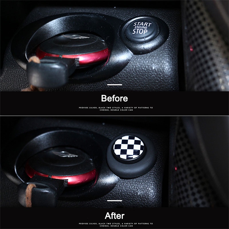 Engine Start Stop Push Button Cap Cover Decoration For 2nd Gen Mini ...