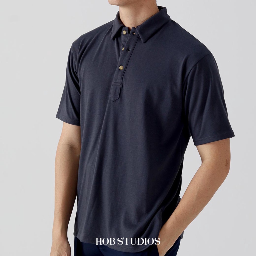 Triple Buttons Polo Shirt เสื้อโปโลผู้ชาย 5 (44-03) HOB STUDIOS - hob ...