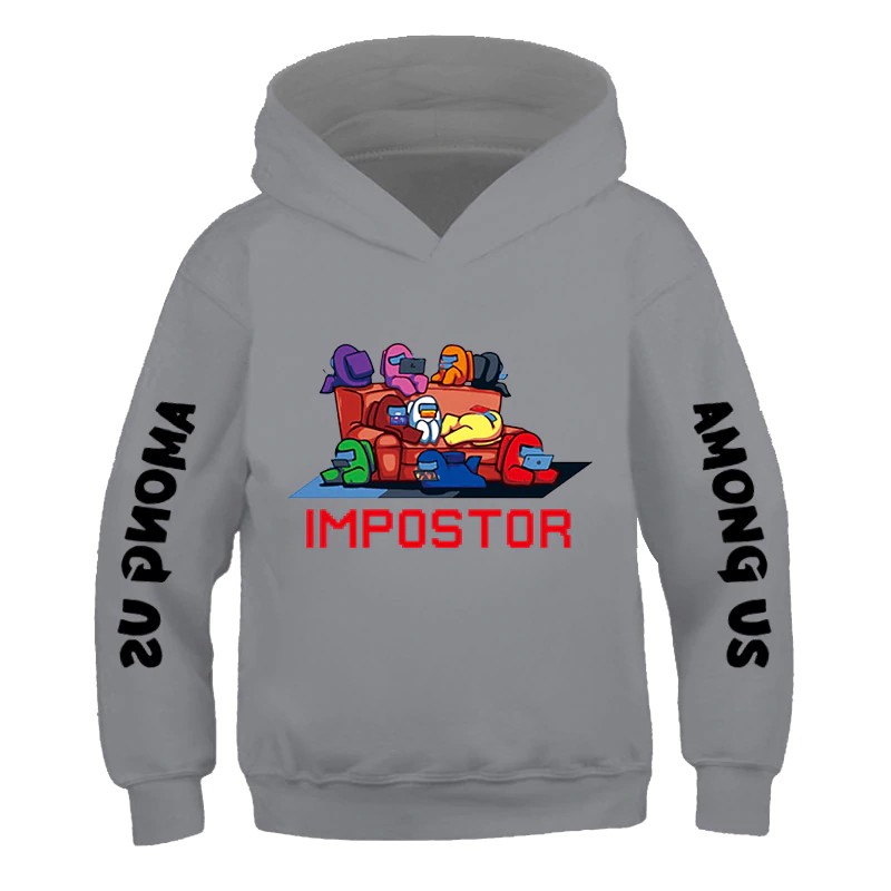 2-16T Hoodie Game Among Us Impostor Sweatshit Streetwear Printed Anime ...
