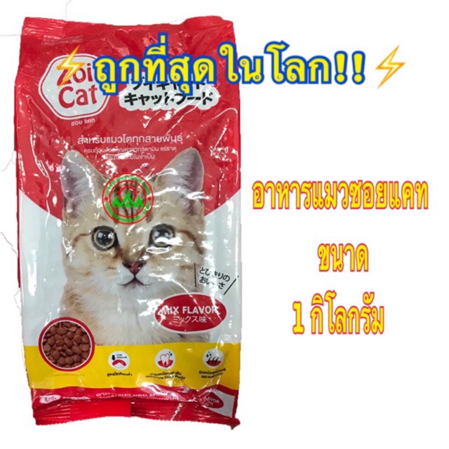 ถูกที่สุด!! ใน shopee อาหารแมว Zoicat ซอยแคท 1 kg. | Shopee Thailand