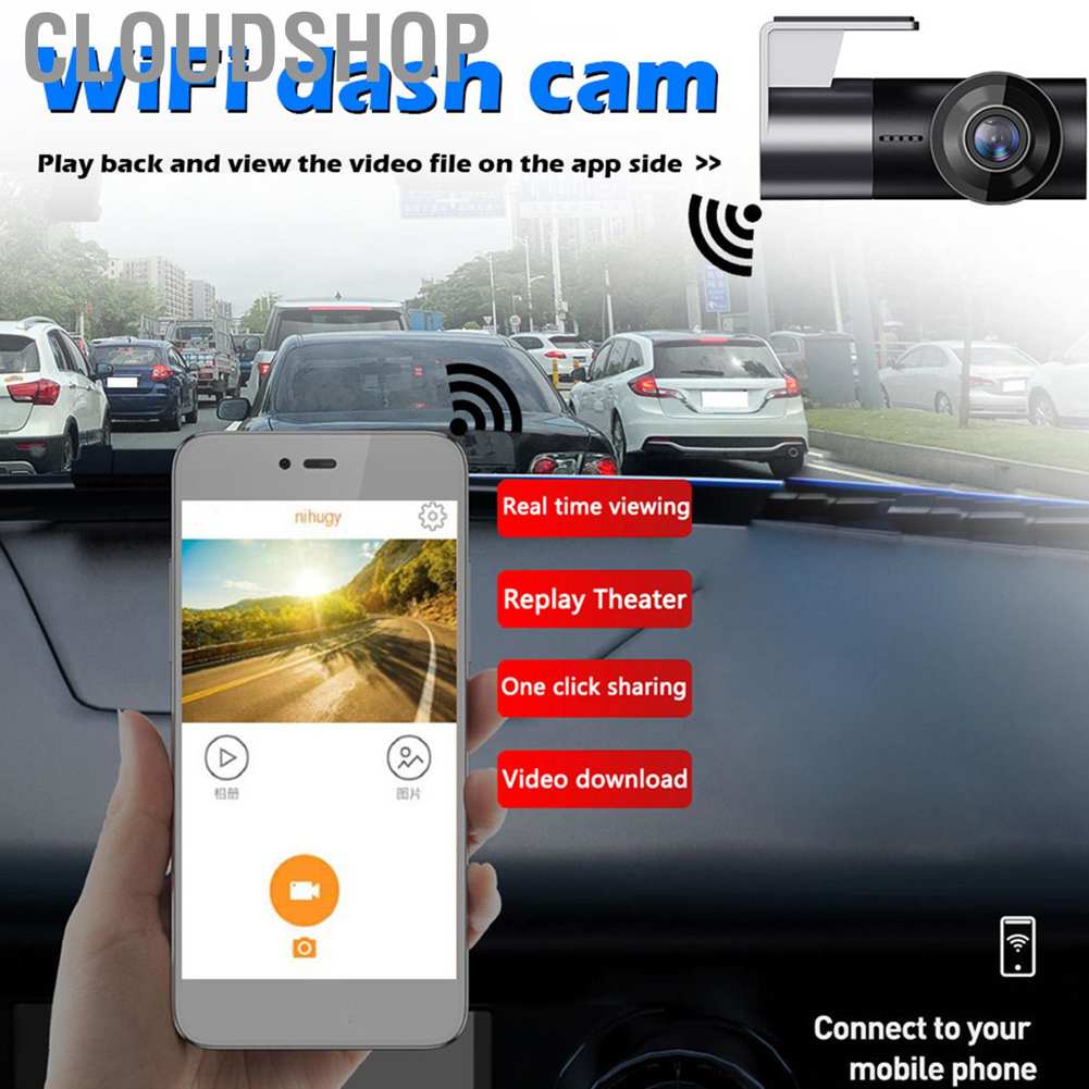 Cloudshop Automobile Data Recorder 1080P HD Car Dash Camera DVR Vehicle ...