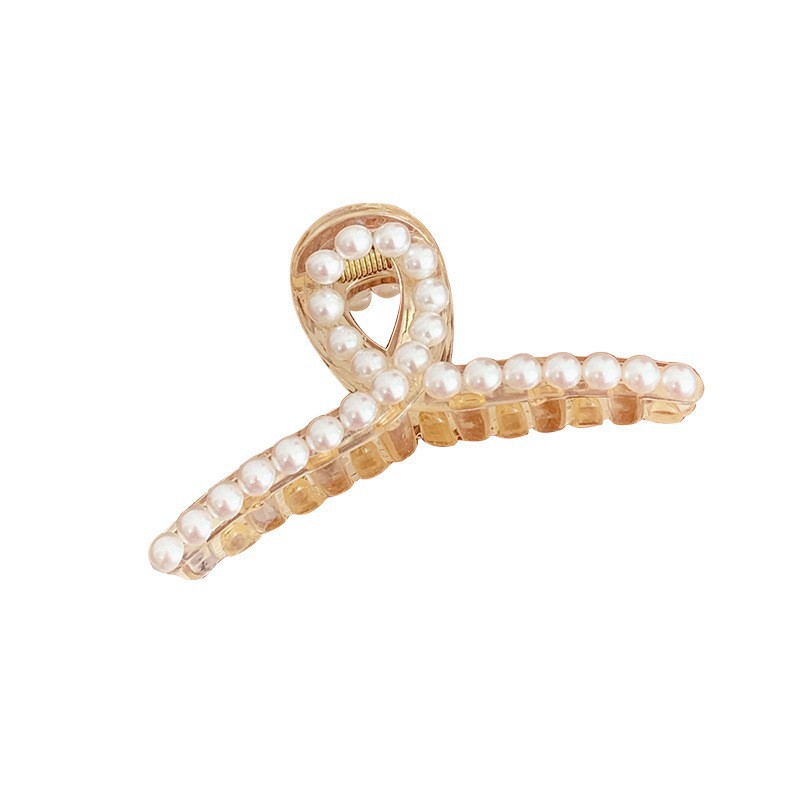 Elegant Cross Pearl Grab Big Tail Spoon Grab - kiki824.th - ThaiPick