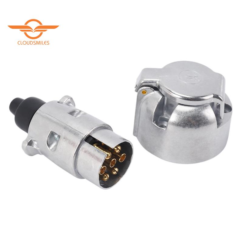 Trailer Accessories- 7 Pin Trailer Plug 12V Rv Sockets Towbar Towing ...