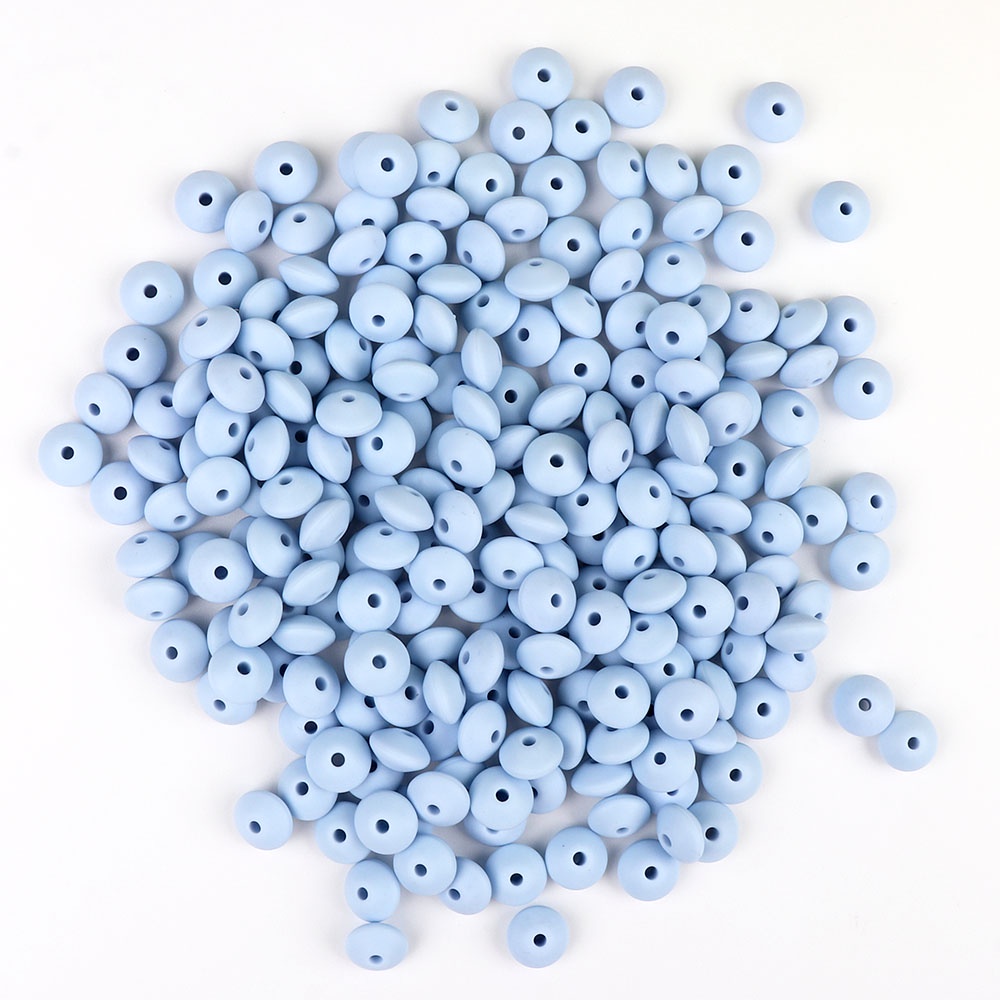 TYRY.HU 100csLot Lentil Abacus Round Silicone Beads Teething Baby ...