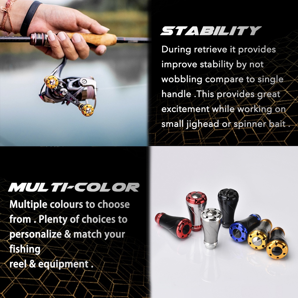 โกเม็กซัส(Gomexus)Finesse ตกปลา Carbon Double Handle แขนแต่ง สำหรับ ...