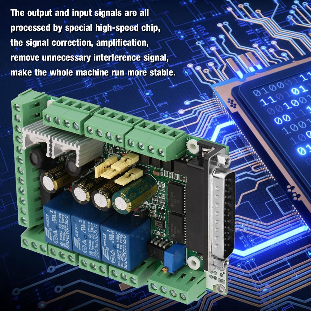 บอร์ด 4 / 6 Axis USB MACH 3 CNC Motion Controller Card Breakout Board 5 ...