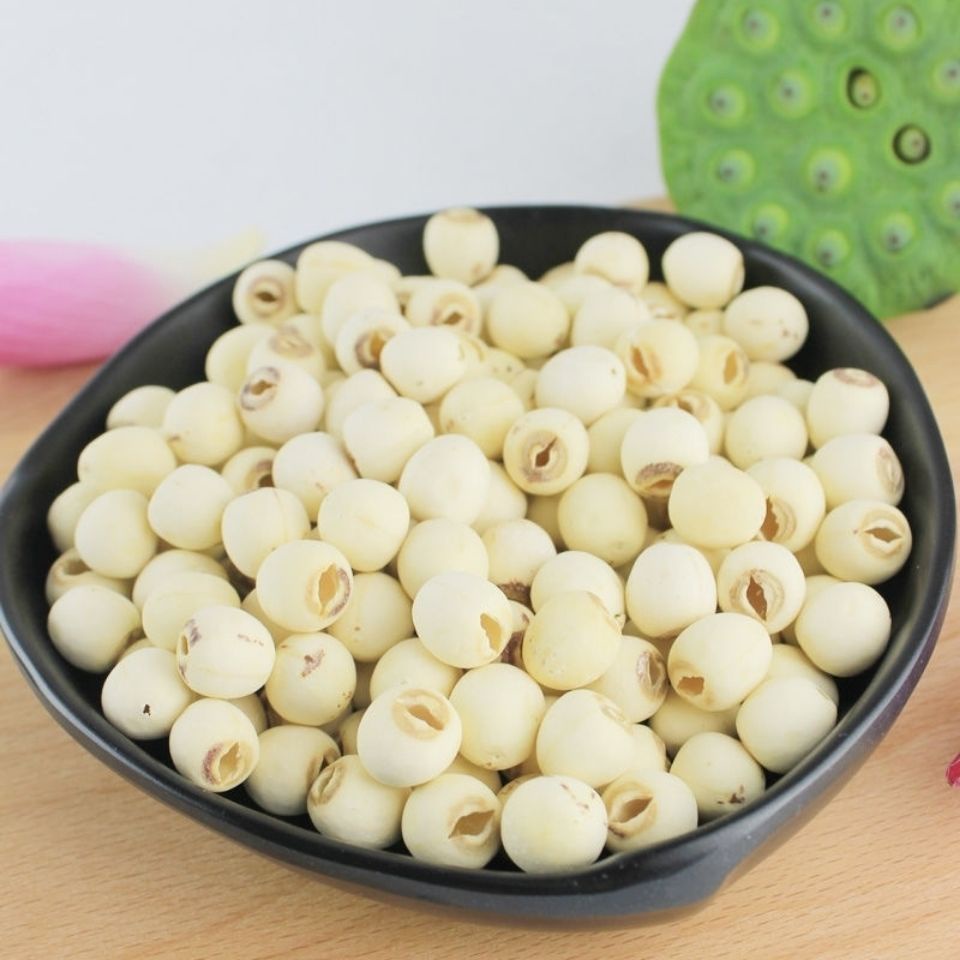 Xiangtan Natural Coreless White Lotus Seed ลอกผ่าน Core White Lotus ...