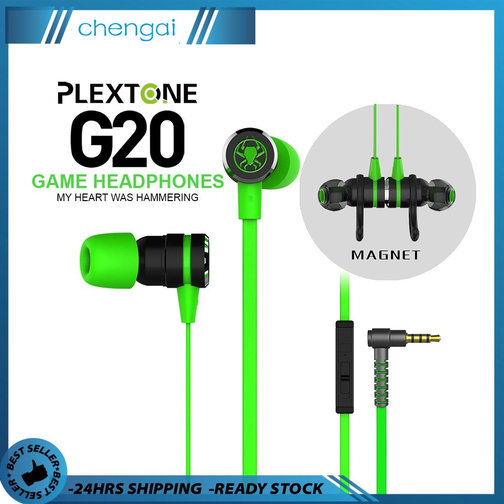 Original PLEXTONE G20 Double Bass Magnetic Gaming Earphone Headphone ...