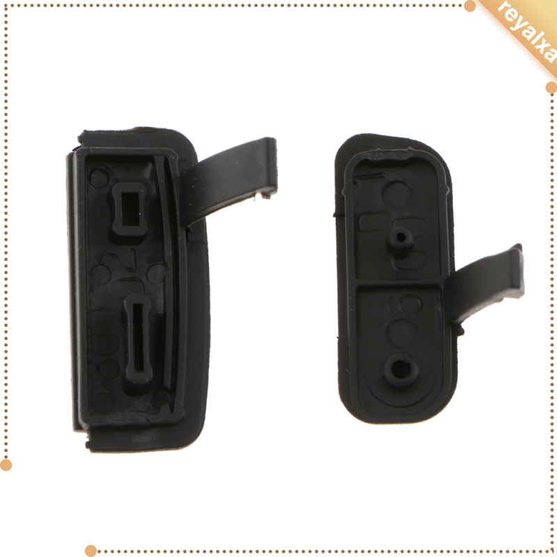 2x ฝาครอบยางสําหรับ Canon Eos 600D Usb Port Cap อินเตอร์เฟซฝาปิดพลาสติก ...