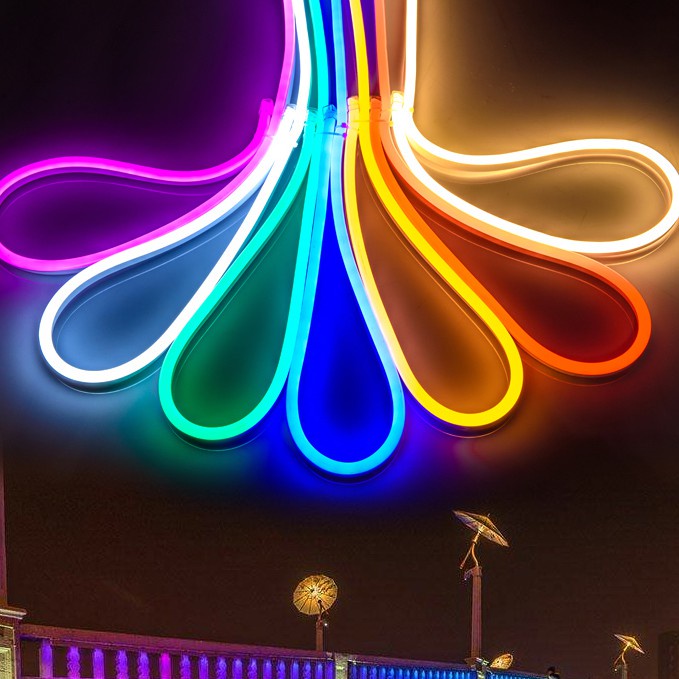RGB LED Silicon Neon Flex ไฟเปลี่ยนสี เปลี่ยนจังหวะกระพริบ ควบคุมผ่าน ...
