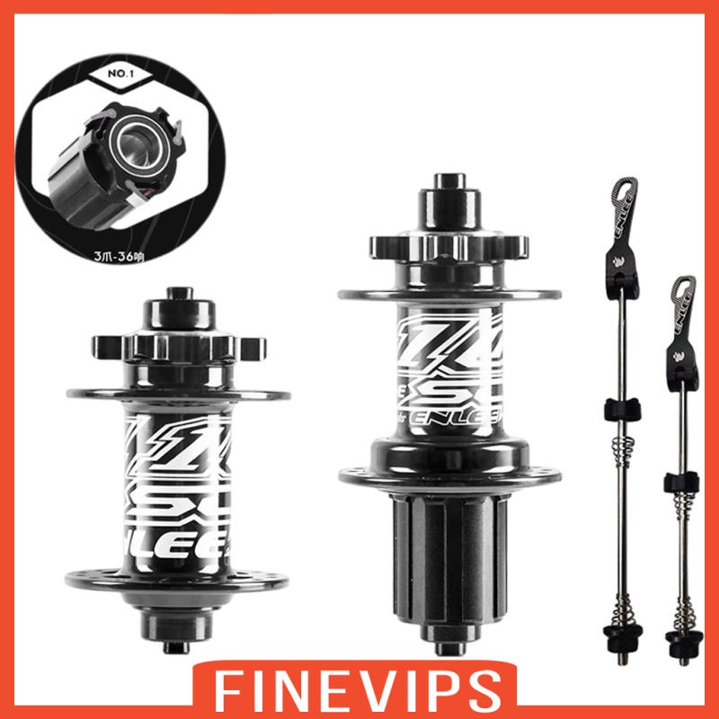 MTB Bike Aluminum Alloy Fat Front Rear Hubs 36H Disc Quick Release ...