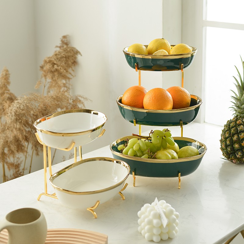 Nordic Modern Net Red Fruit Plate Living Room Home Light Luxury Fruit ...