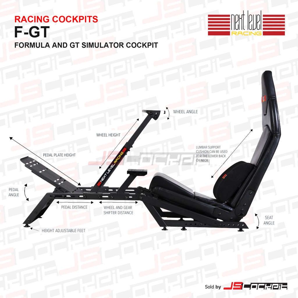 Next Level Racing รุ่น F-GT Full Cockpit ปรับท่านั่งแบบ Formula หรือ GT ...