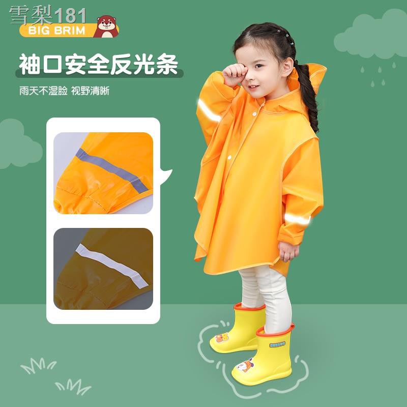 Children s Raincoat Kids Kindergarten Boys Girls Cute Kids Poncho Cloak-style Baby Student ...