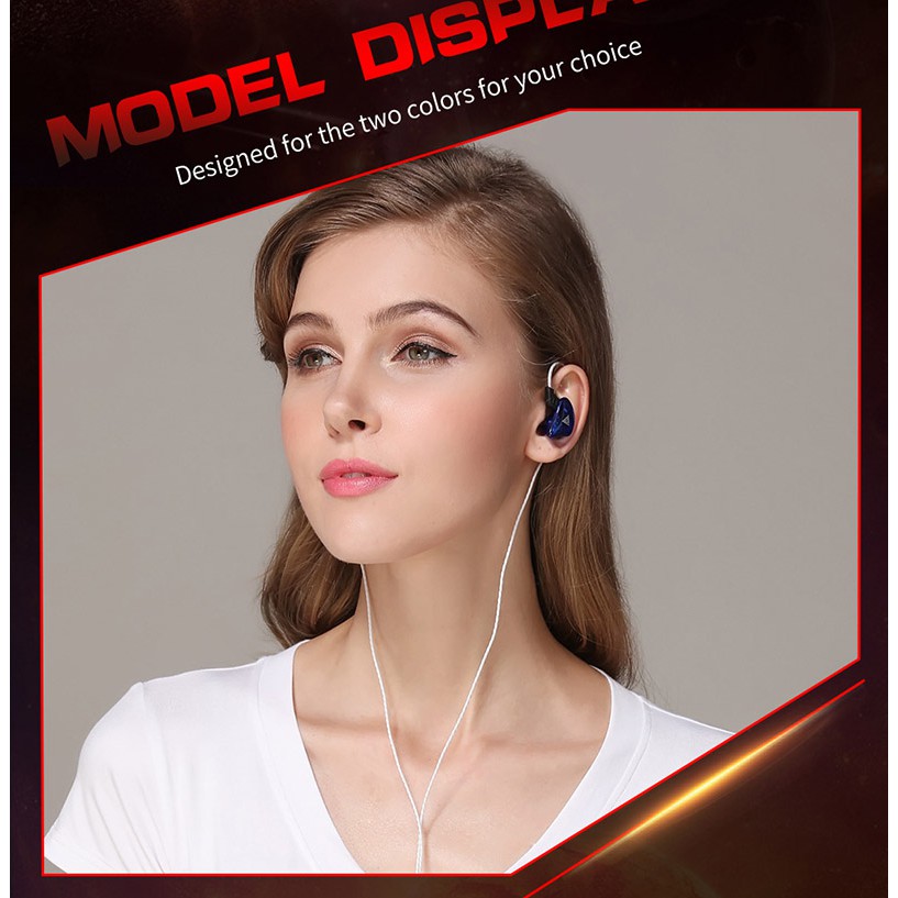 QKZ CK5 หูฟังชนิดใส่ในหู sports model earphone stereo HiFi noise ...
