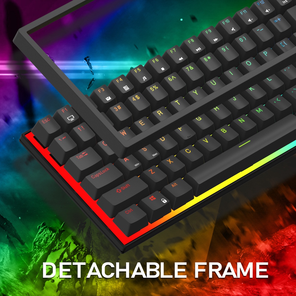 RK ROYAL KLUDGE RK84 Mechanical Keyboard 2.4Ghz Wireless/Bluetooth ...