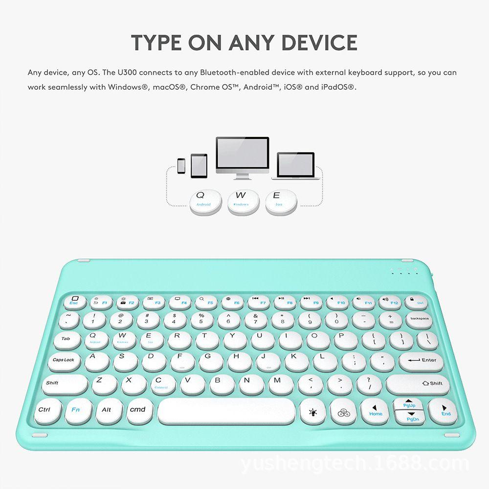 FOREVER Fashion Keyboard and Mouse Combo Ultra-Thin Bluetooth Touchpad ...