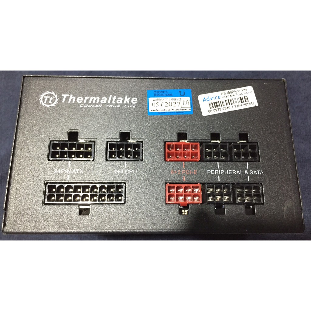 Power Supply Thermaltake RGB 750w 80 plus gold - svsitservice - ThaiPick