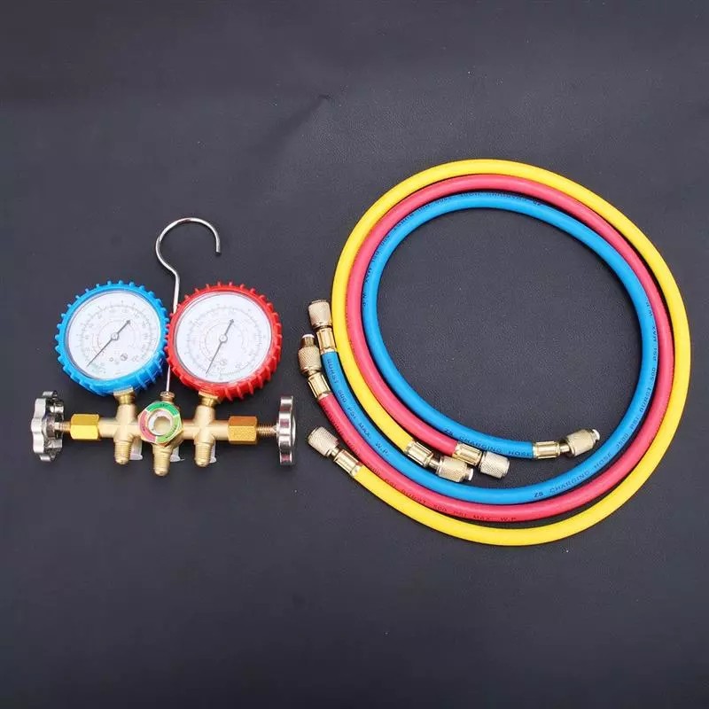 พร้อมส่งเกจ์พร้อมสายน้ำยาแอร์ R22 สาย36 นิ้ว CT-536G สาย3เส้น ใช้กับ R134aR12R404a เกจ์วัดน้ำยา ...