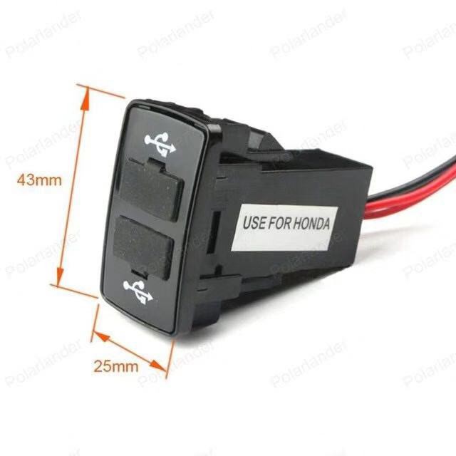 Shopee ยานยนต์ Auto Parts Accessories Car 2.1A Dual USB Port Socket ...