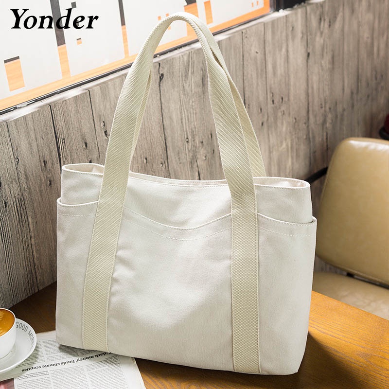 Hot StockBlank A4 Large Fabric Canvas Tote Shoulder Bag Women39s ...