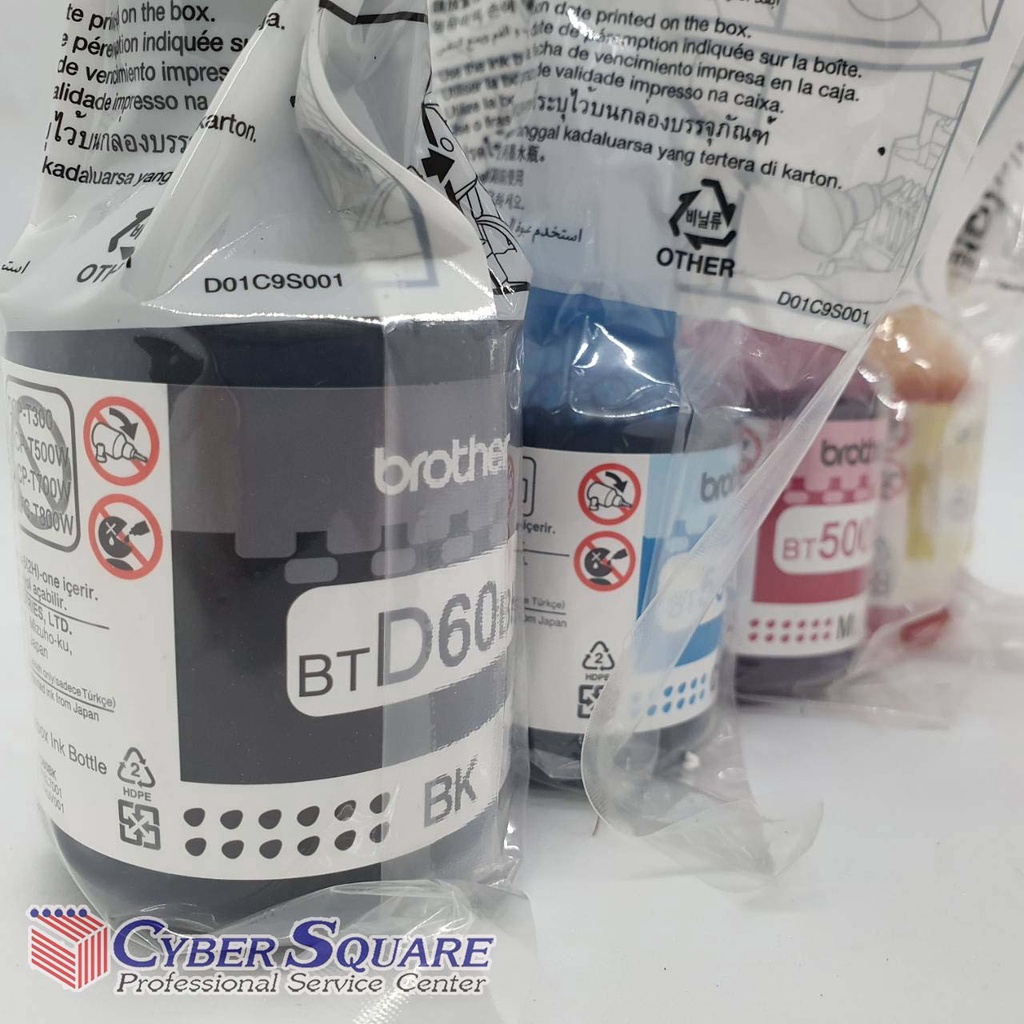 หมึกแท้ Brother BT-D60BK BT-5000C BT-5000M BT-5000Y (no box) ไม่มีกล่อง ...
