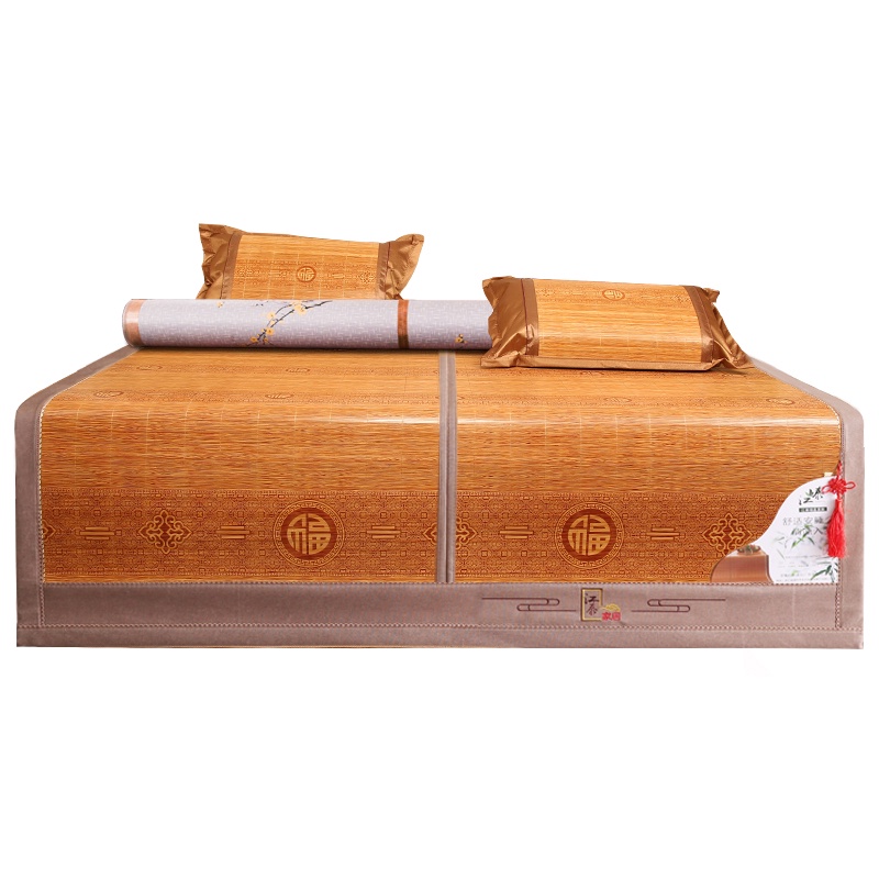 ☊Bamboo Mat Mat 1.8m Bed Double Ice Silk straw mats for winter and ...