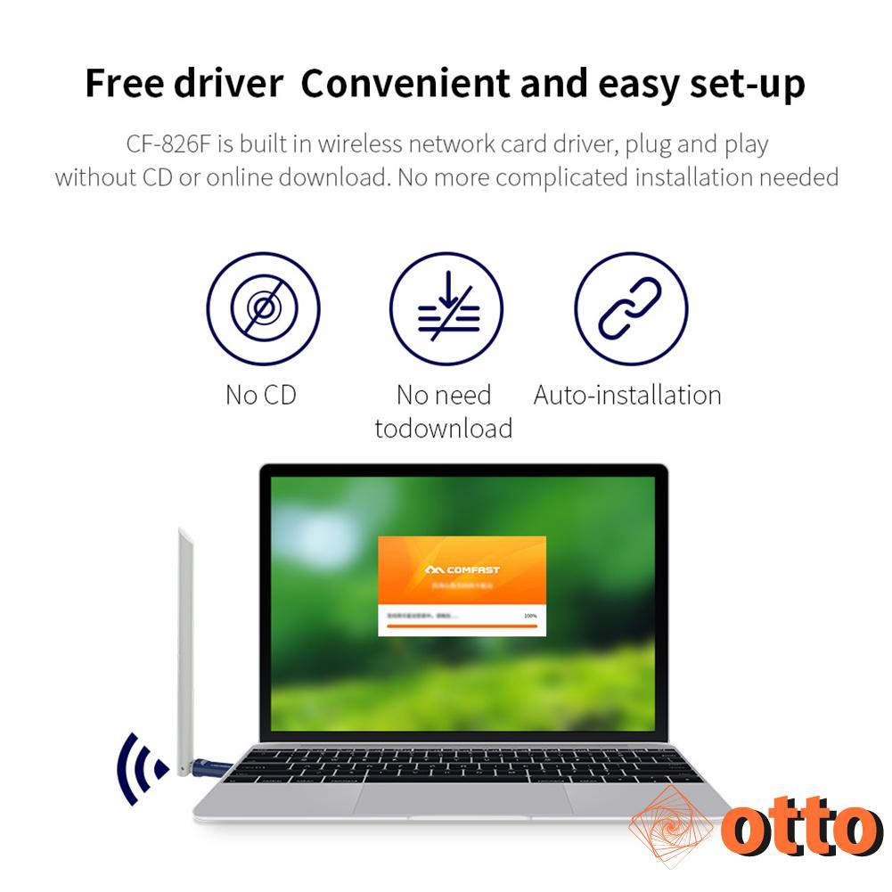 Ot.Cod Comfast 300M Wifi Usb 2.0 อะแดปเตอร์ 2.4GHz เสาอากาศเครือข่ายไร้ ...