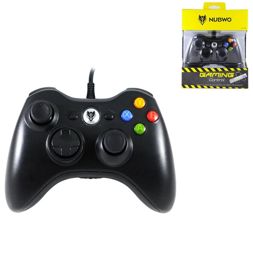 NUBWO nj-29 จอยเกมมิ่ง Joy Stick Xbox360/Com USB (สีดำ) Black ประกัน1ปี ...
