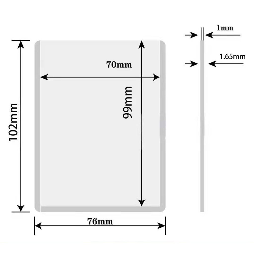 FINNCARDFinnCard TopLoader Topload 35pt-180pt กรอบใส เคส ท็อปโหลด สำหรับใส่การ์ดสะสม รุ่นใหม่ ...