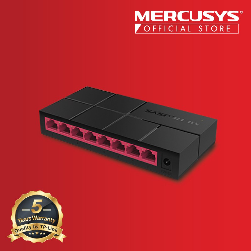 Mercusys MS108G 8-Port 10/100/1,000 Mbps Desktop Switch | Shopee Thailand