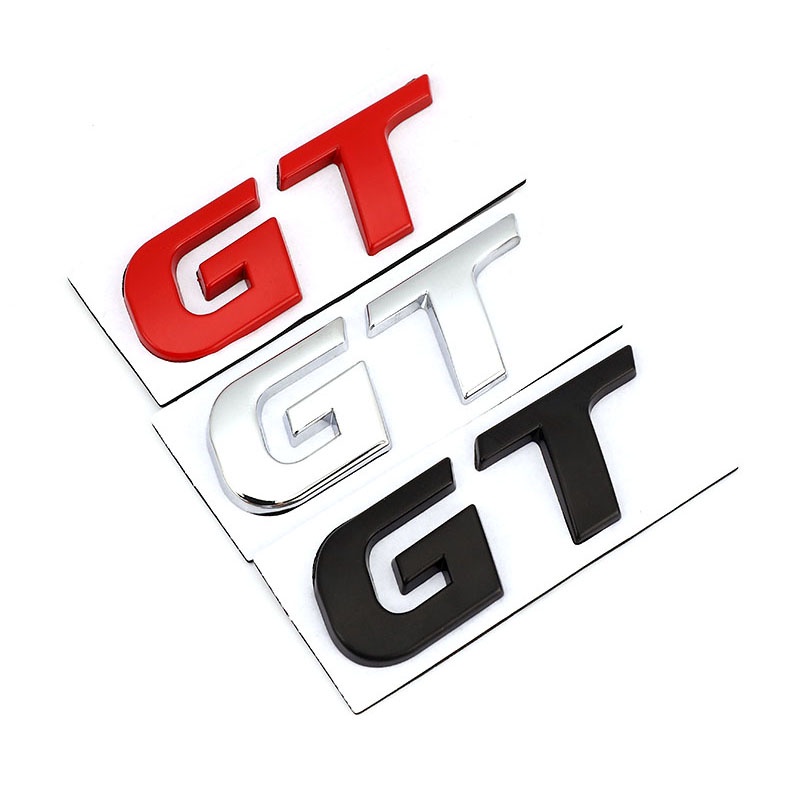 GT Car Sticker Badge Emblem Decals for Peugeot Hyundai GT BMW X6 X5 KIA ...