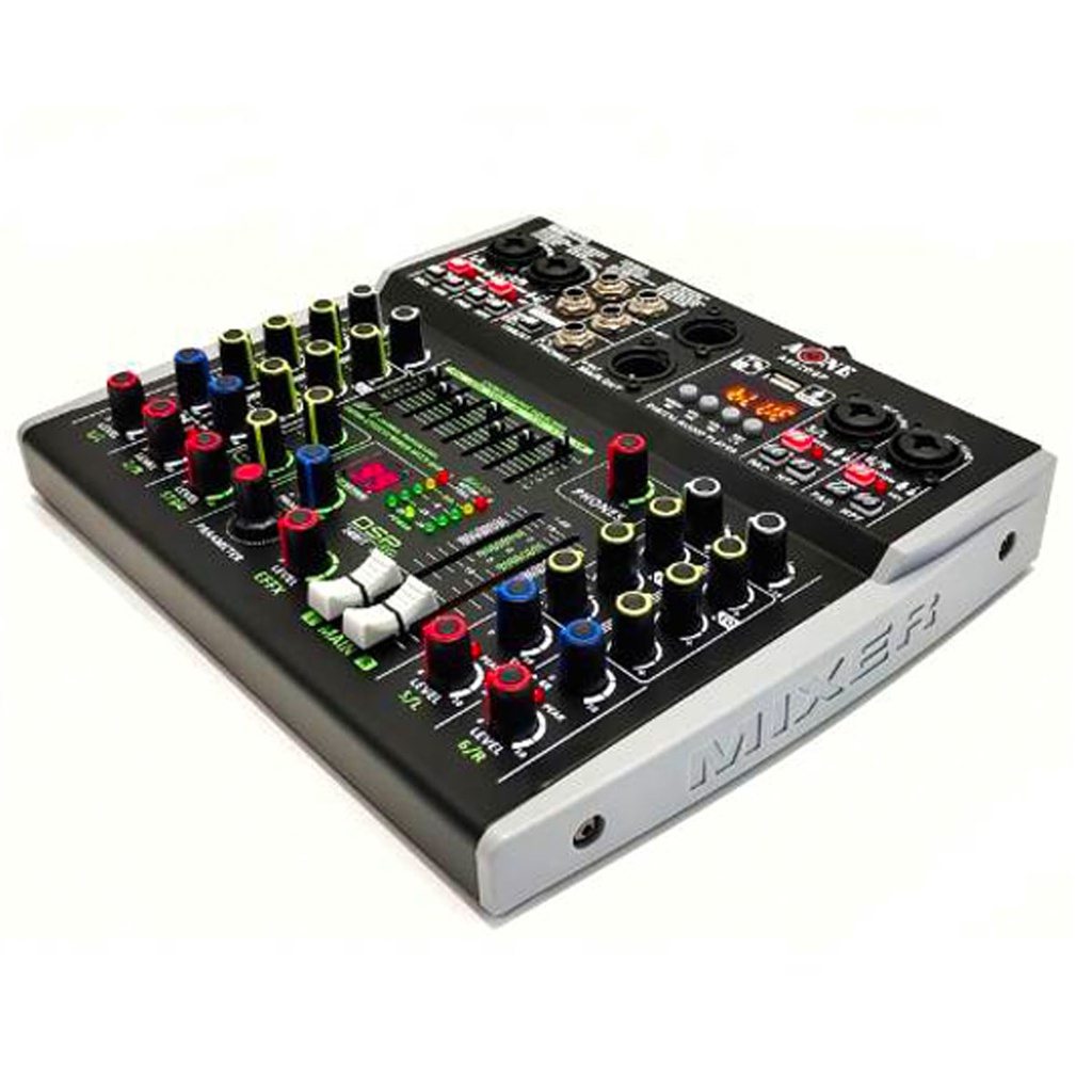 A-ONE มิกเซอร์ MIXER 6CH ปรับแต่งเสียง ผสมสัญญาณเสียง 6ช่อง มีบลูทูธ ...