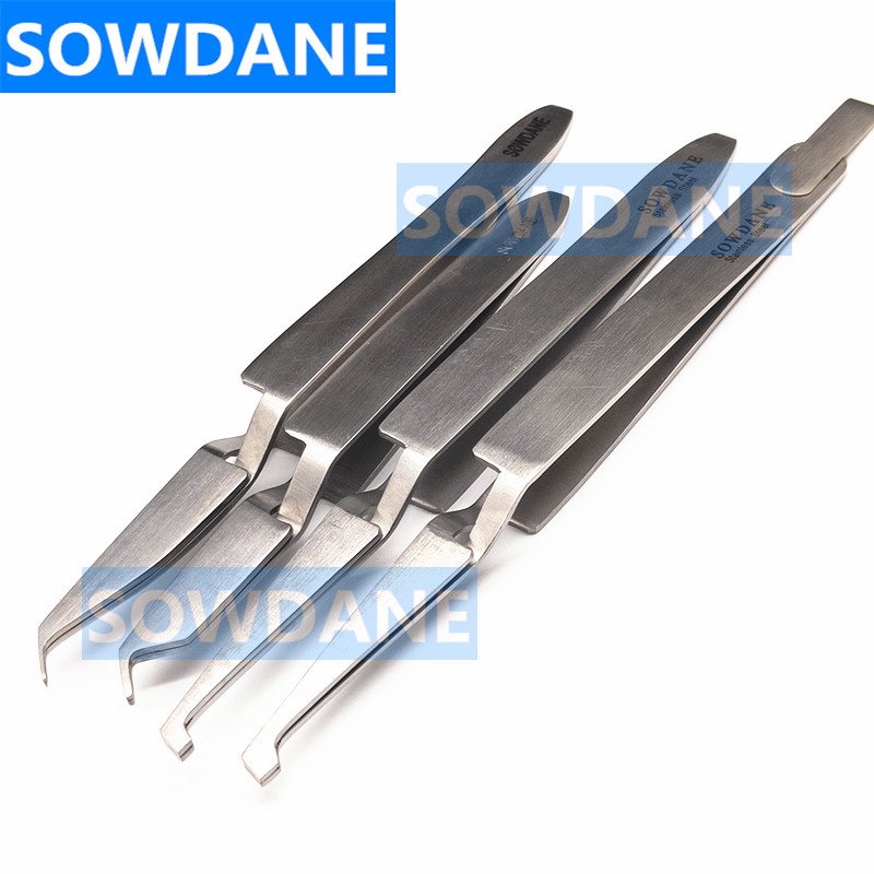 3 pcs Dental Orthodontic Bracket Buccal Tube Bonding Tweezer Holder ...