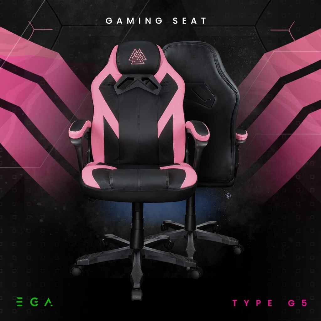 EGA เก้าอี้เล่นเกม EGA Type G5 Gaming Chair Pink/Black | Shopee Thailand