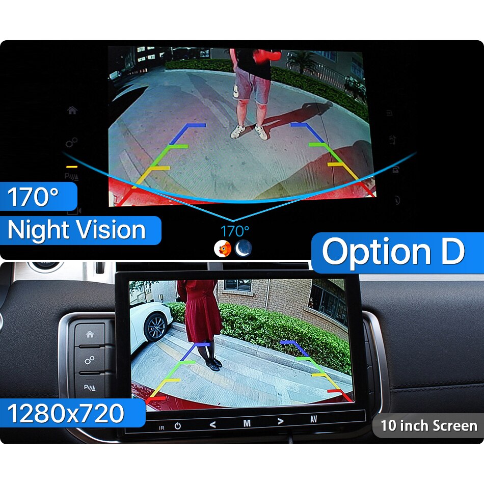 GreenYi 170° 1920x1080P HD AHD Vehicle Rear View Reverse Camera For ...
