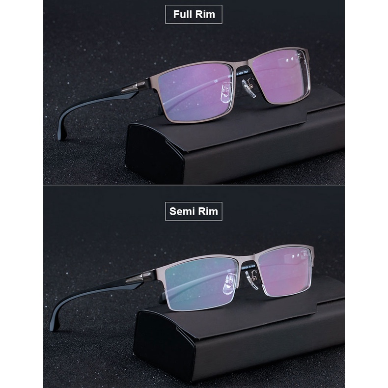 Men Alloy Eyeglasses Frame for Men Eyewear Flexible Temples Legs IP ...
