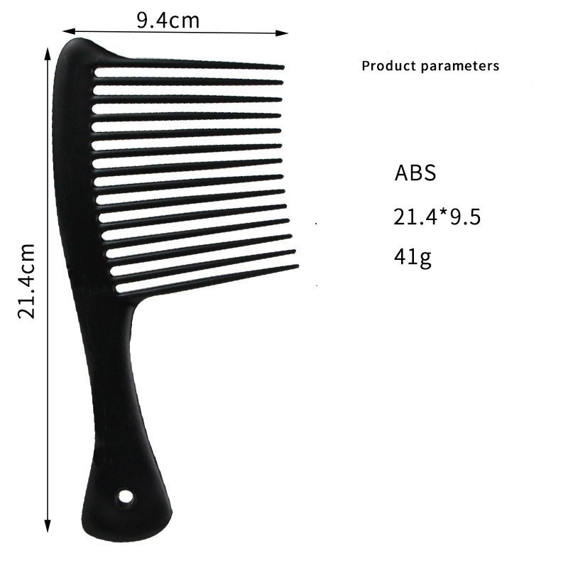 เครื่องม้วนผมอัตโนมัติ New Black Large Wide Tooth Combs Of Hook Handle ...
