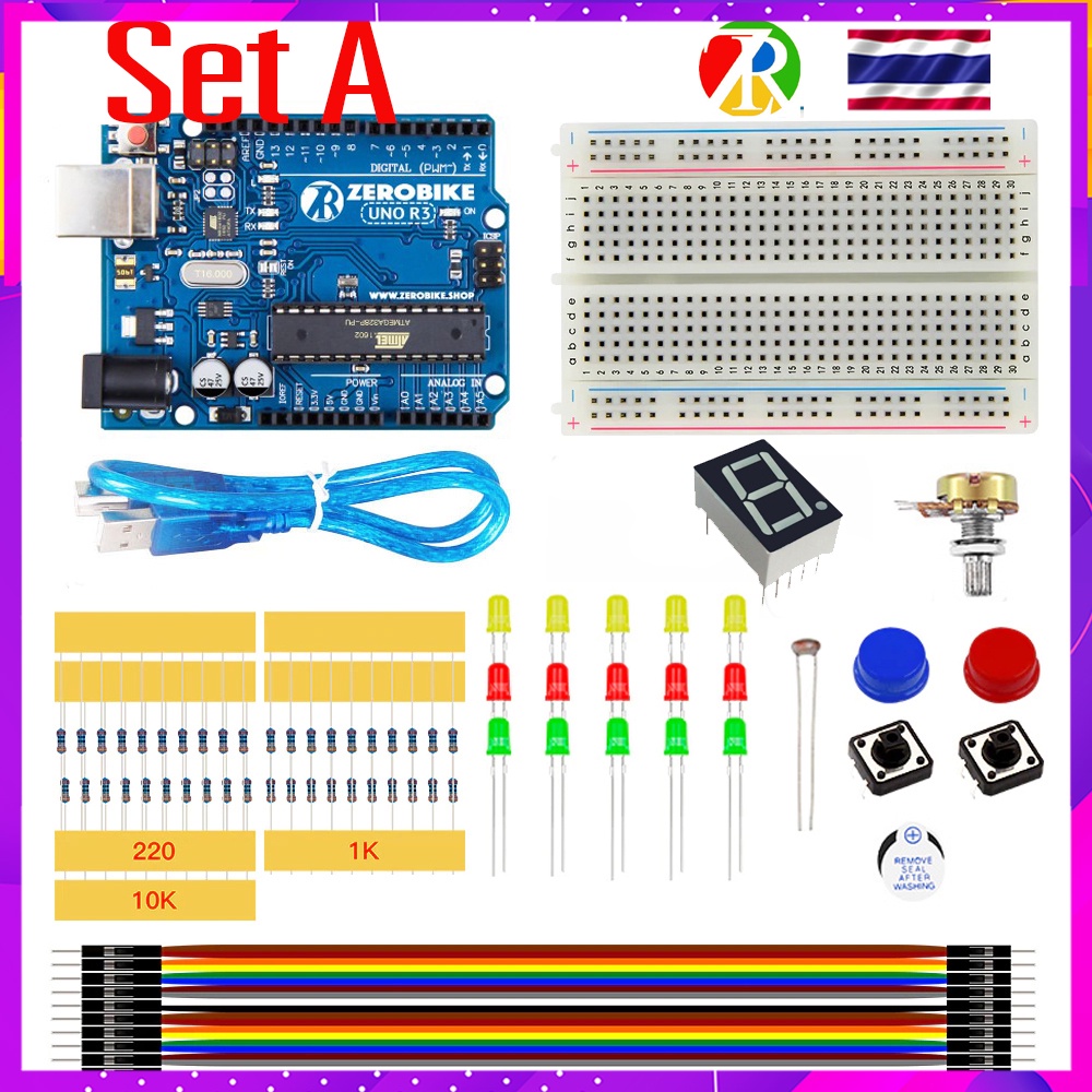 พร้อมส่ง จากไทย ชุดเรียนรู้ Arduino MEGA2560 R3 Starter Kit สำหรับ Arduino MEGA2560 by ZEROBIKE ...
