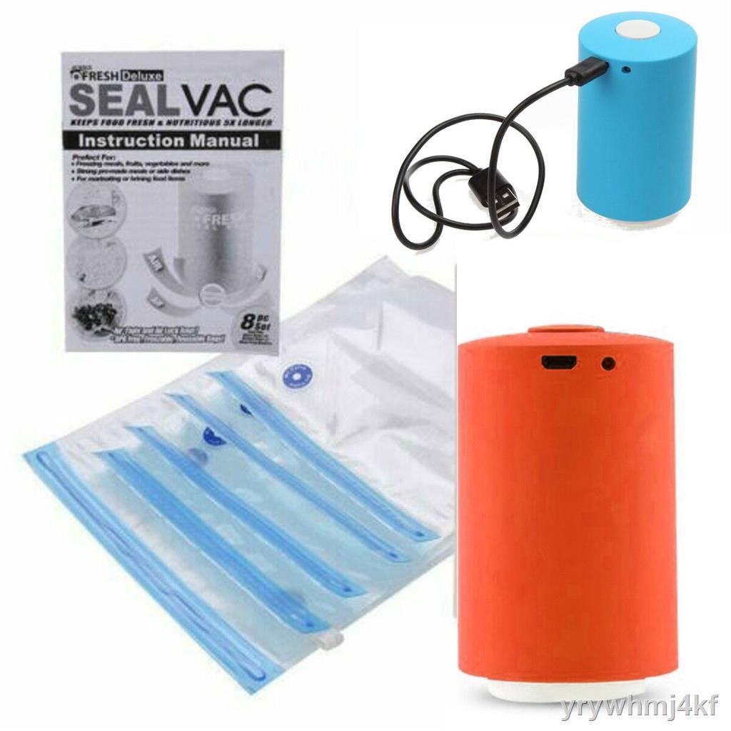 Mini Automatic Vacuum Sealer Pump Machine Portable USB Rechargeable ...