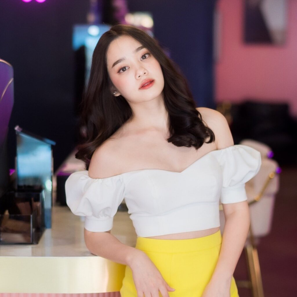 Lism S - 017 เสื้อครอปปาดไหล่น่ารักๆ - lismbrand - ThaiPick