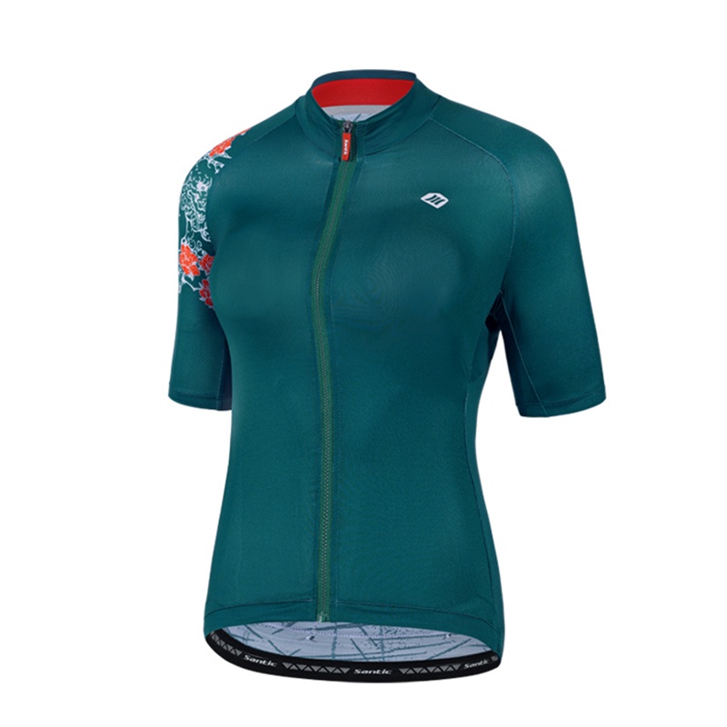 Santic มาใหม่ เสื้อกีฬาแขนสั้น ลายภูเขา เรียบง่าย แฟชั่นฤดูใบไม้ผลิ ฤดู ...