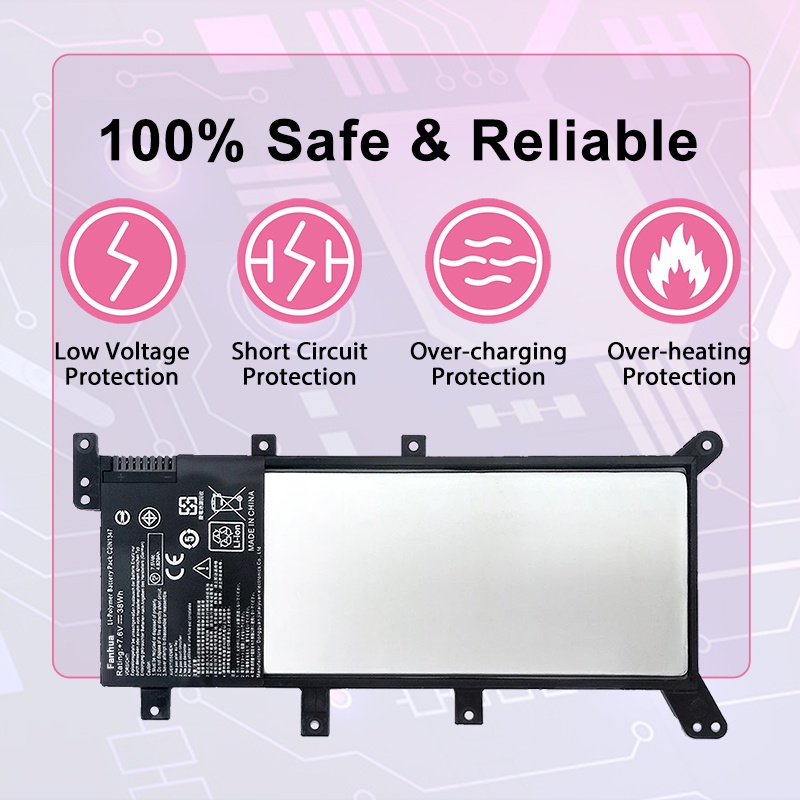 Fanhua C21N1347 Laptop Battery with Free Tools for ASUS X554L X555 ...
