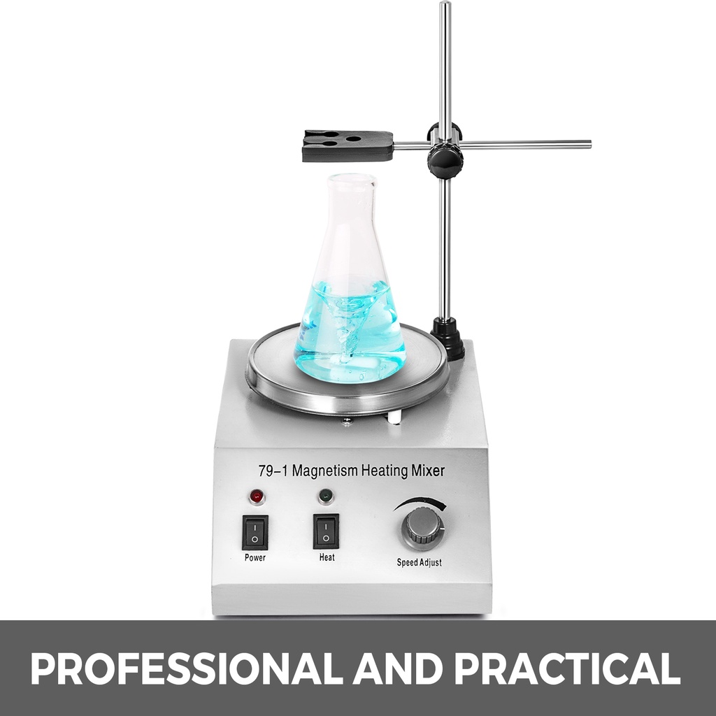 VEVOR 1L Heating Magnetic Stirrer Hot Plate W Stir Bar 0-2000RMin ...