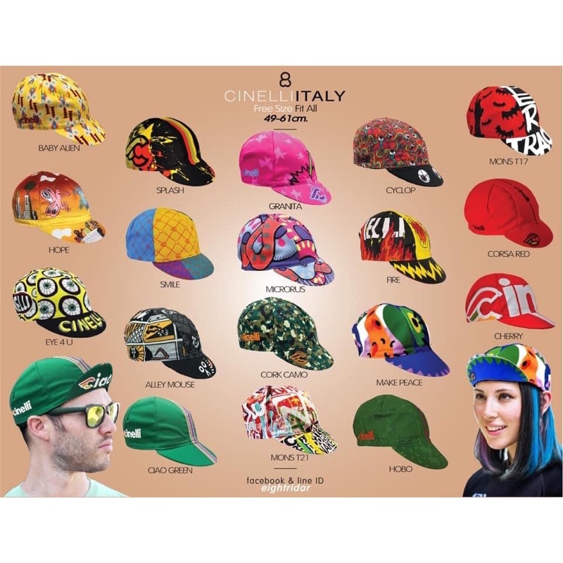 CINELLI Cap Made in Italy - eightridar - ThaiPick