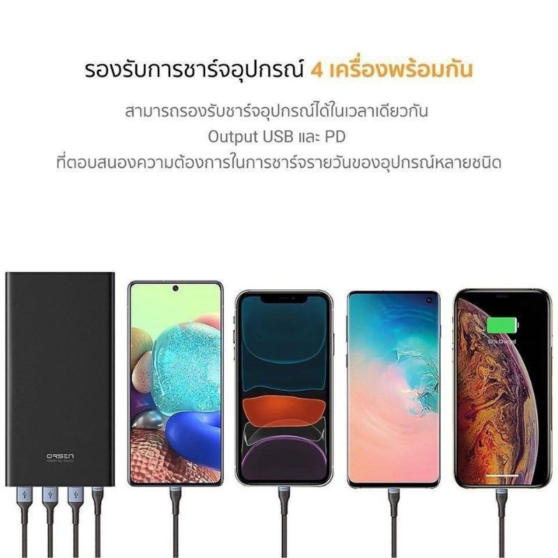 orsen Eloop E43 25000 mAh Power Bank QC3.0/PD18W???? มีสินค้าในสต๊อกพร้อมจัดส่ง - suneegadget ...