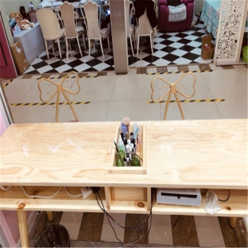 Japanese-Style Simple Solid Wood Single Double Nail Table Nail Table ...