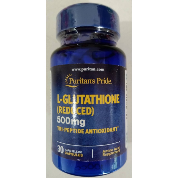 กลูต้าไธโอน 500mg L-Glutathione 500 mg 30 Capsules (Puritan s Pride ...