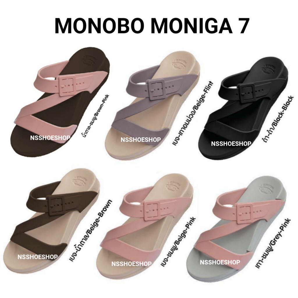 Monobo Moniga 7 โมโนโบ้ โมนิก้า 7 แท้ 100% รองเท้าแตะ - mozzq - ThaiPick